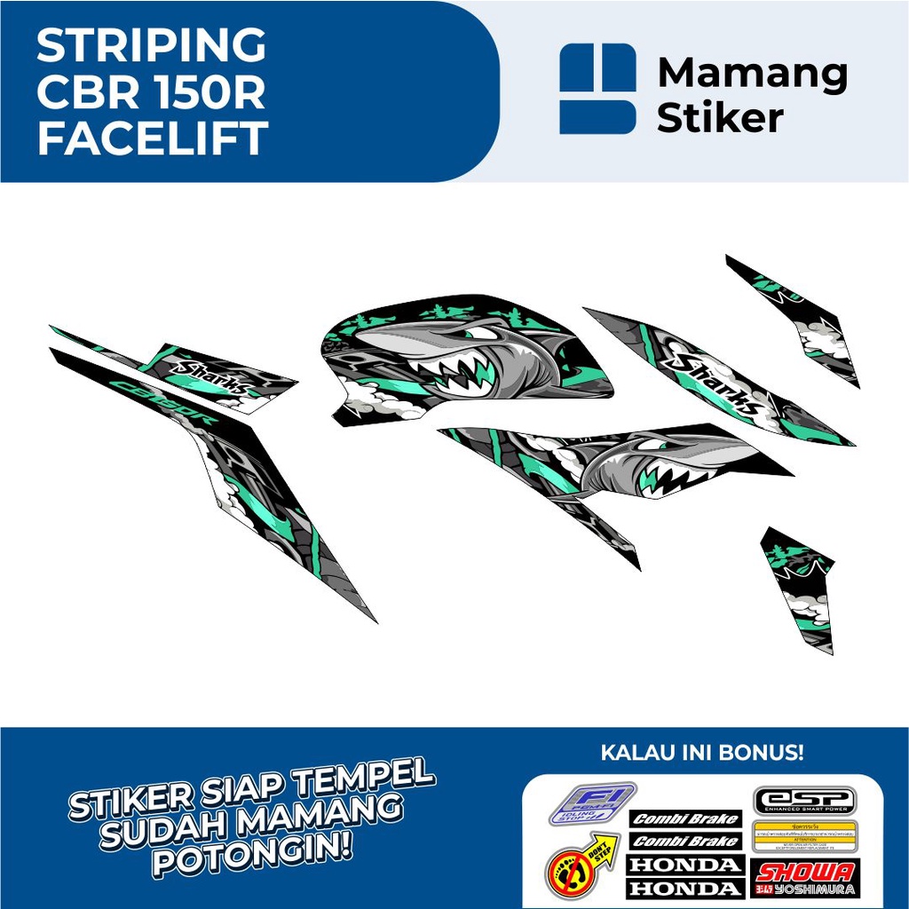Jual STRIPING CB 150 R FACELIFT 2016 2017 2018 2019 2020 VARIASI 13 ...