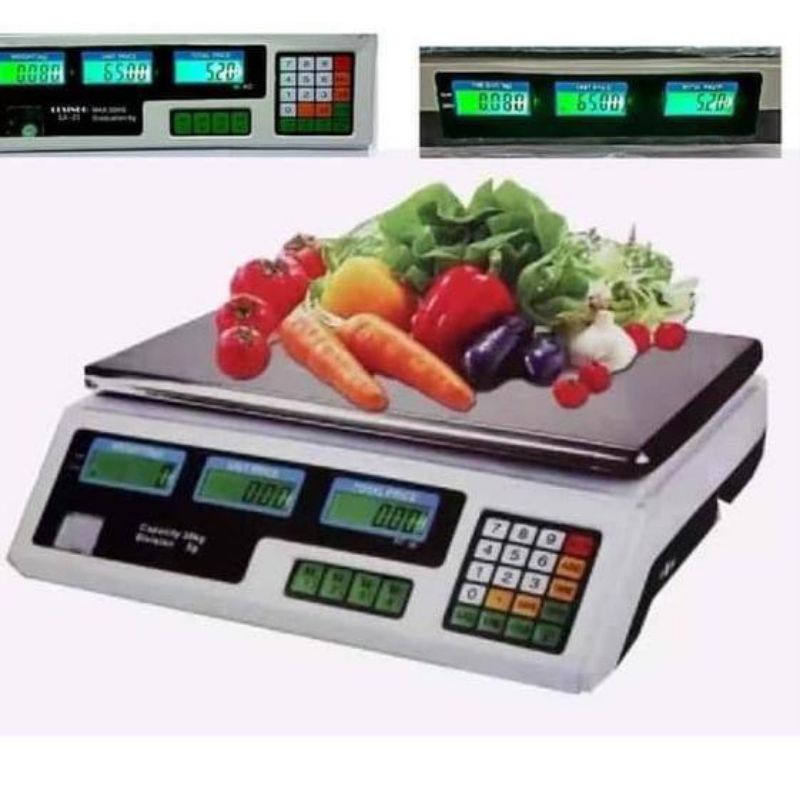 Jual Timbangan Buah Digital 40kg Double Display TERLARIS | Shopee Indonesia