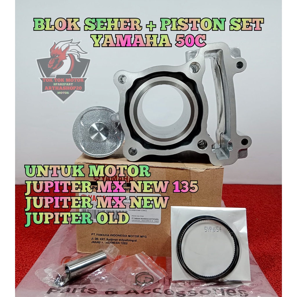Jual BLOK + SEHER 50c motor YAMAHA JUPITER MX 135 NEW / TER baru ...