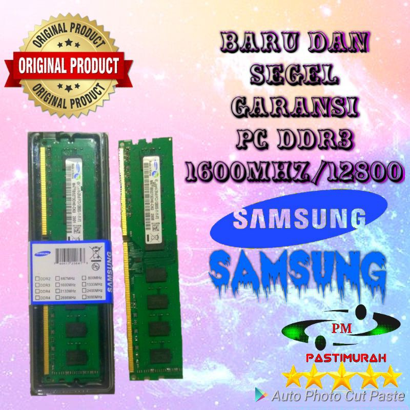 Jual RAM PC DDR3 8GB 1600MHZ PC3 12800 ORIGINAL SAMSUNG | Shopee Indonesia