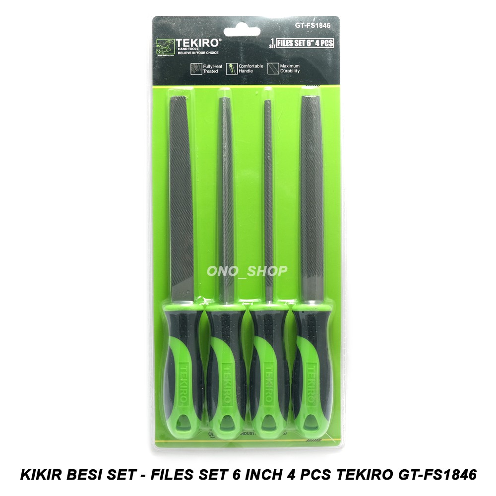 Jual Kikir Besi Set - Files Set 6 Inch 4 Pcs Tekiro GT-FS1846 | Shopee ...