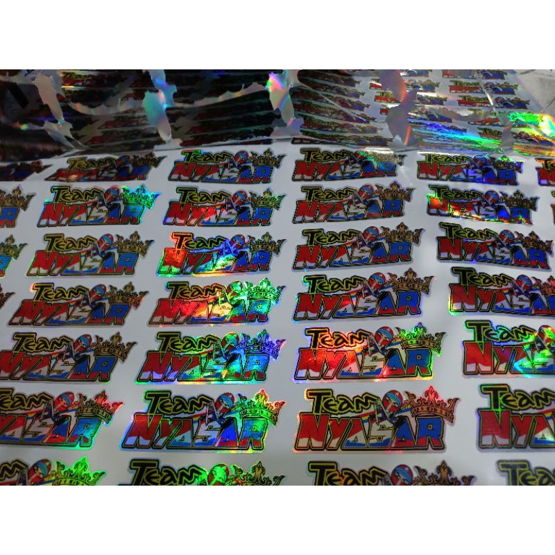 Jual Sticker Hologram Print and Cut, Sticker Logo Print and Cut, Bisa ...