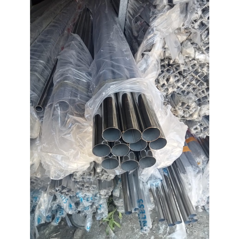 Jual Pipa bulat stainless steel stainlis 1"inch 25mm tebal 0,5mm 150cm ...