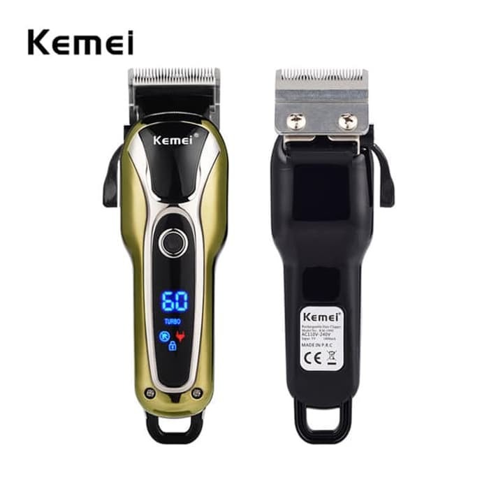 Jual Kemei KM-1990 Hair Clipper Cordless Alat Cukur Rambut Original | Shopee Indonesia