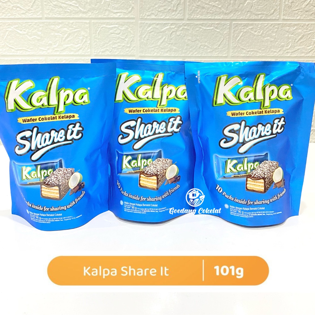 Jual Kalpa Share It Wafer Coklat Kelapa 1 Pouch Isi 10 Pcs 90g | Shopee ...