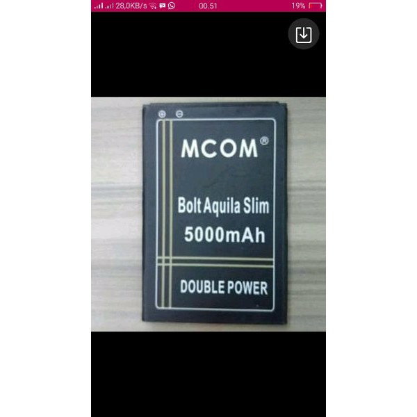 Jual DIJUAL Baterai Modem Bolt Wifi Aquilla Slim In2 5000Mah Double Power Mcom 5000mah batre ...