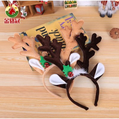 Jual Bando Natal Rusa Natal Reindeer Headband Horns Cosplay Antlers ...