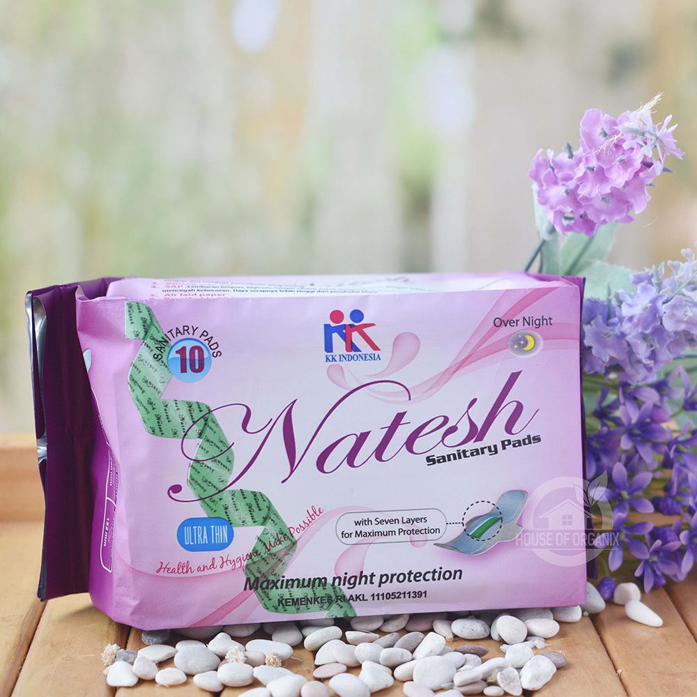 Jual Natesh Sanitary Pad night with magnetic | Shopee Indonesia