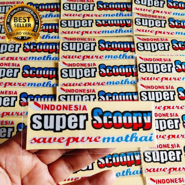 Jual STIKER CUTTING STICKER TUMPUK THAILAND SUPER SCOOPY THAILOOK ...