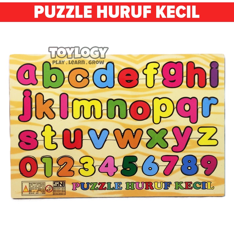 Jual Mainan Edukasi Anak Puzzle Kayu pengenalan Abjad Alphabet Huruf ...