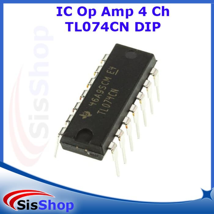 Jual IC TL074 Quad Op Amp DIP | Shopee Indonesia
