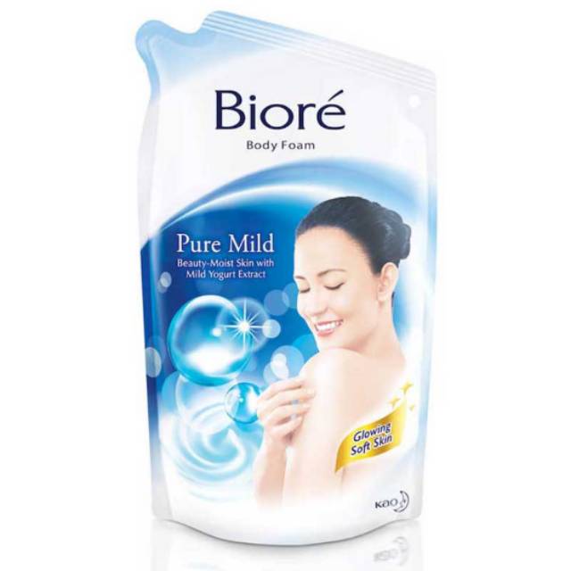 Jual Biore Body Foam Pure Mild Refill 450ml | Shopee Indonesia