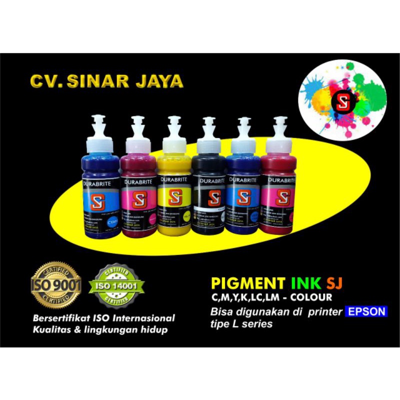 Jual SJ INK TINTA PIGMENT DURABRITE FOR USE IN EPSON TYPE L SERIES ...