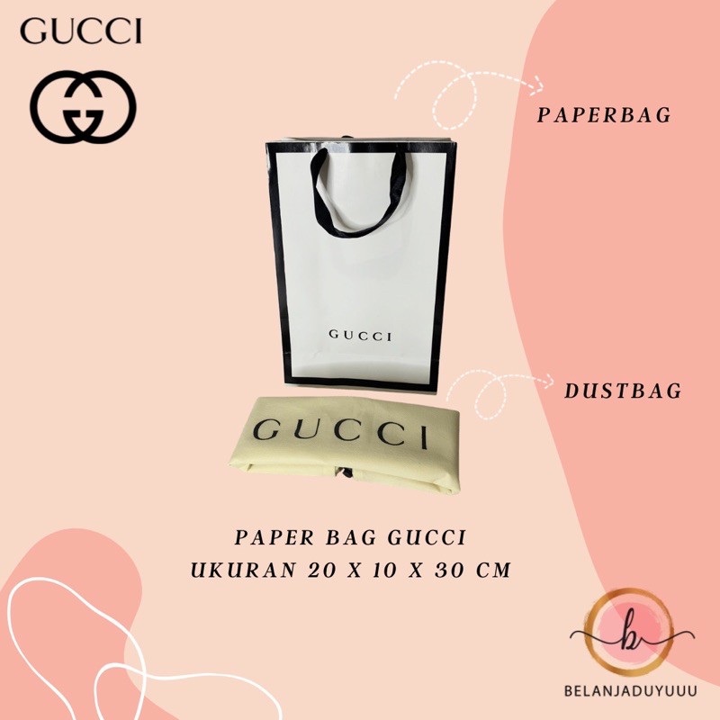Jual Paper Bag Gucci / Paperbag Branded (READY STOCK JKT ) | Shopee ...