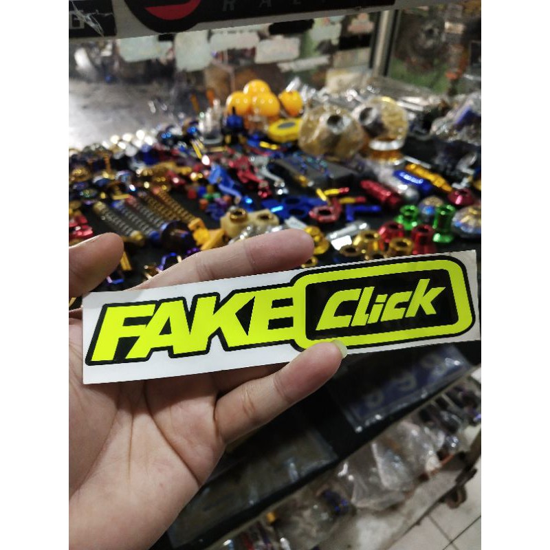 Jual stiker FAKE CLICK | Shopee Indonesia