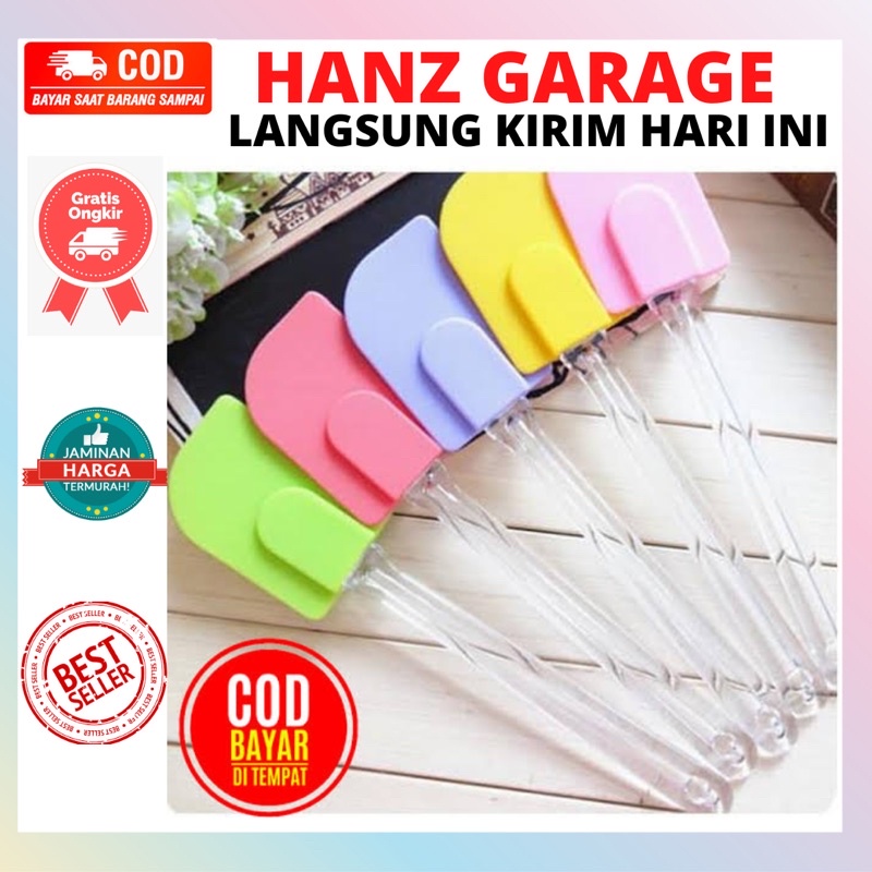 Jual Spatula Silicone Alat Aduk Adonan Kue Anti Lengket Food Grade ...