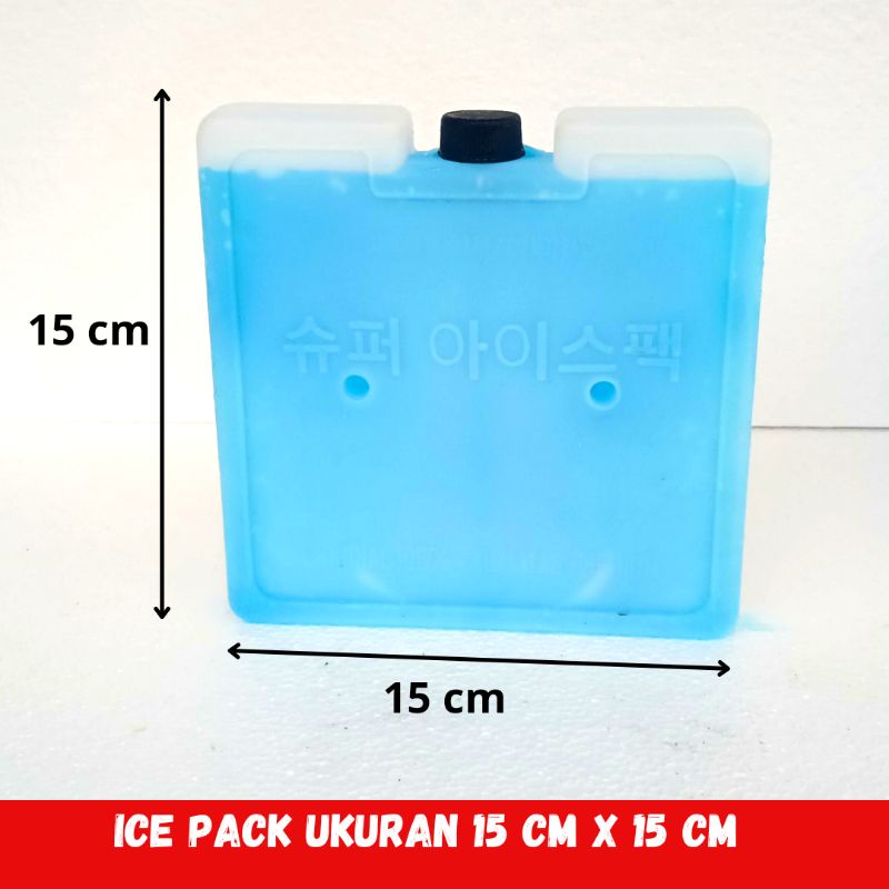 Jual ice pack botolan siap pakai / beku / pendingin makanan ukuran 15 x ...