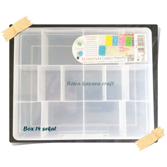 Jual Kotak Perkakas 14 Sekat/Storage Box Jumbo/Box Sekat | Shopee Indonesia