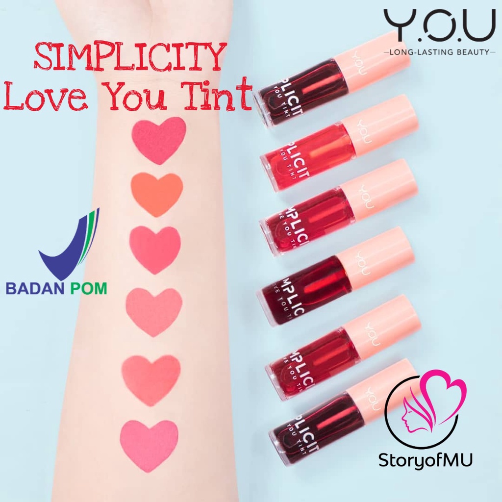 Jual Y.O.U The Simplicity Love You Tint 6gr YOU - Lip Tint | Shopee ...