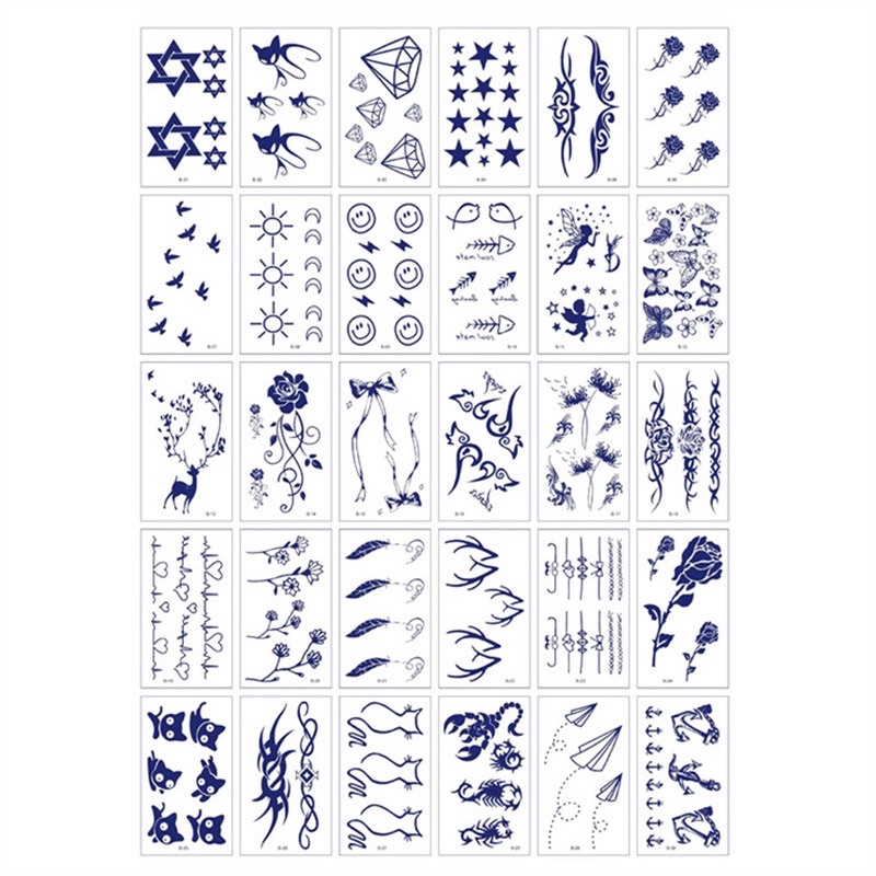 Jual Tatto Temporary semi permanent tahan 2 minggu atau Stiker Tato ...