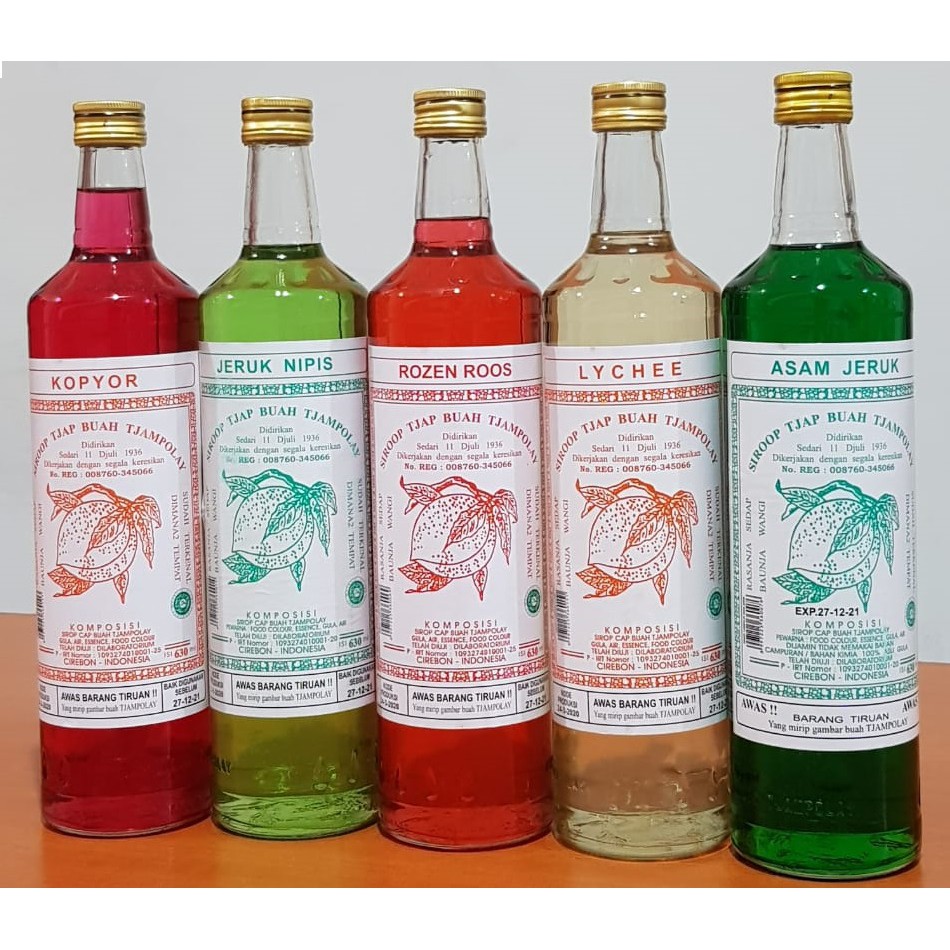 Jual Sirup Tjampolay CARTON / Tjampolay Original / Siroop Tjap Buah ...