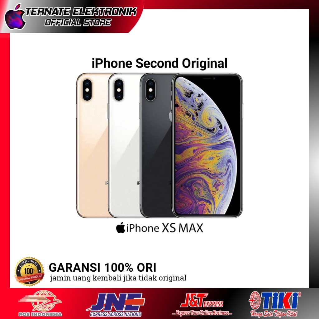 Jual iPhone Xs Max 256gb 512gb 64gb Original IMEI All Operator | Shopee ...