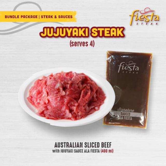Jual Fiesta Steak Australian Sliced Beef with Saos Jujuyaki - Daging ...