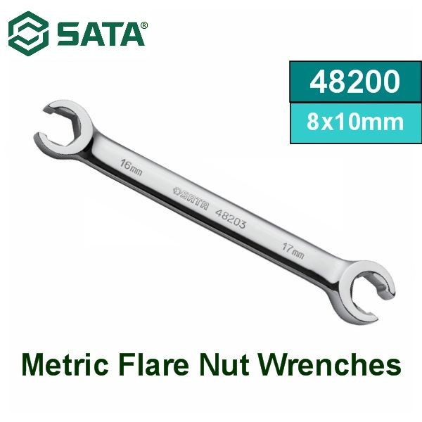 Jual KUNCI DOUBLE PAS 48200 METRIC FLARE NUT WRENCH 8 X 10 MM SATA ...