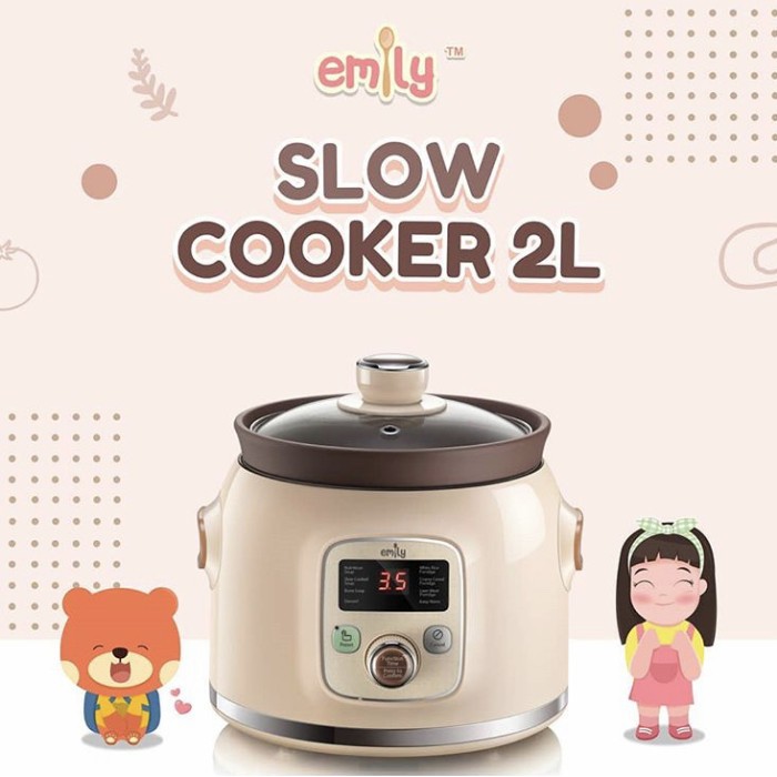 Jual Alat Pembuat Makanan Bayi Claypot Emily Slow Cooker 2 Liter ...