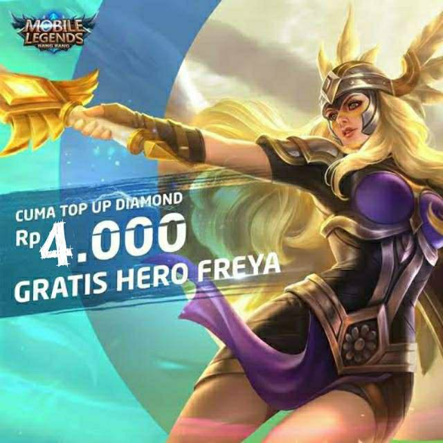 Jual UNLOCK HERO FREYA + D1AM0ND MLBB FAST | Shopee Indonesia