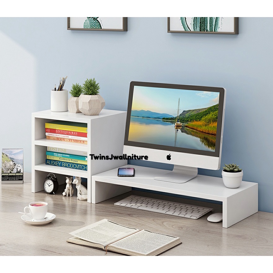Jual Monitor Riser Dudukan Laptop Meja Gaming Desk Organizer Rak Susun ...