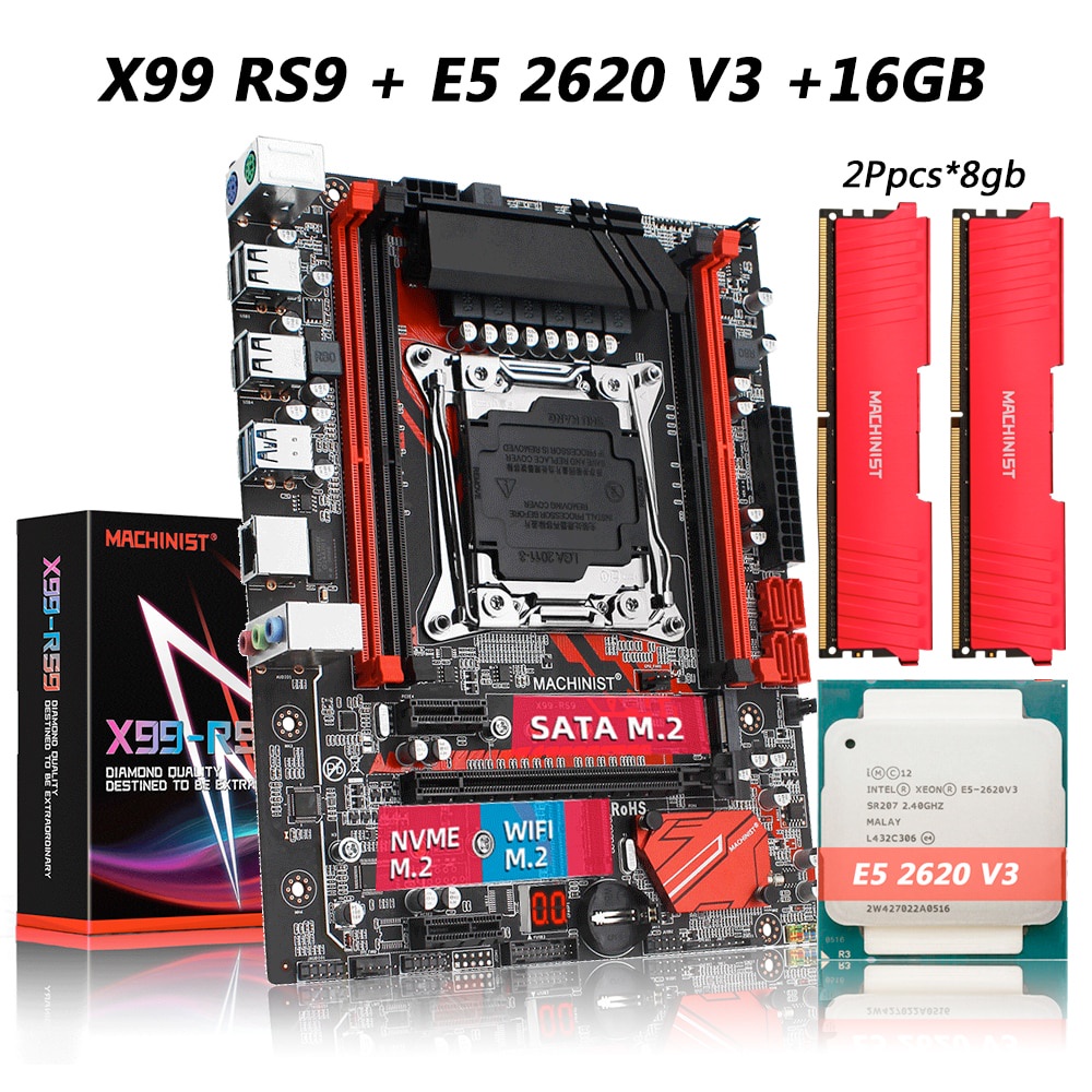 Jual Preorder Machinist X99 Motherboard Combo Kit Set With Intel Xeon