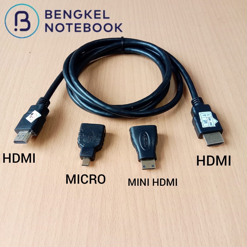Jual Kabel HDMI to Micro Mini HDMI Converter 3 IN 1 | Shopee Indonesia