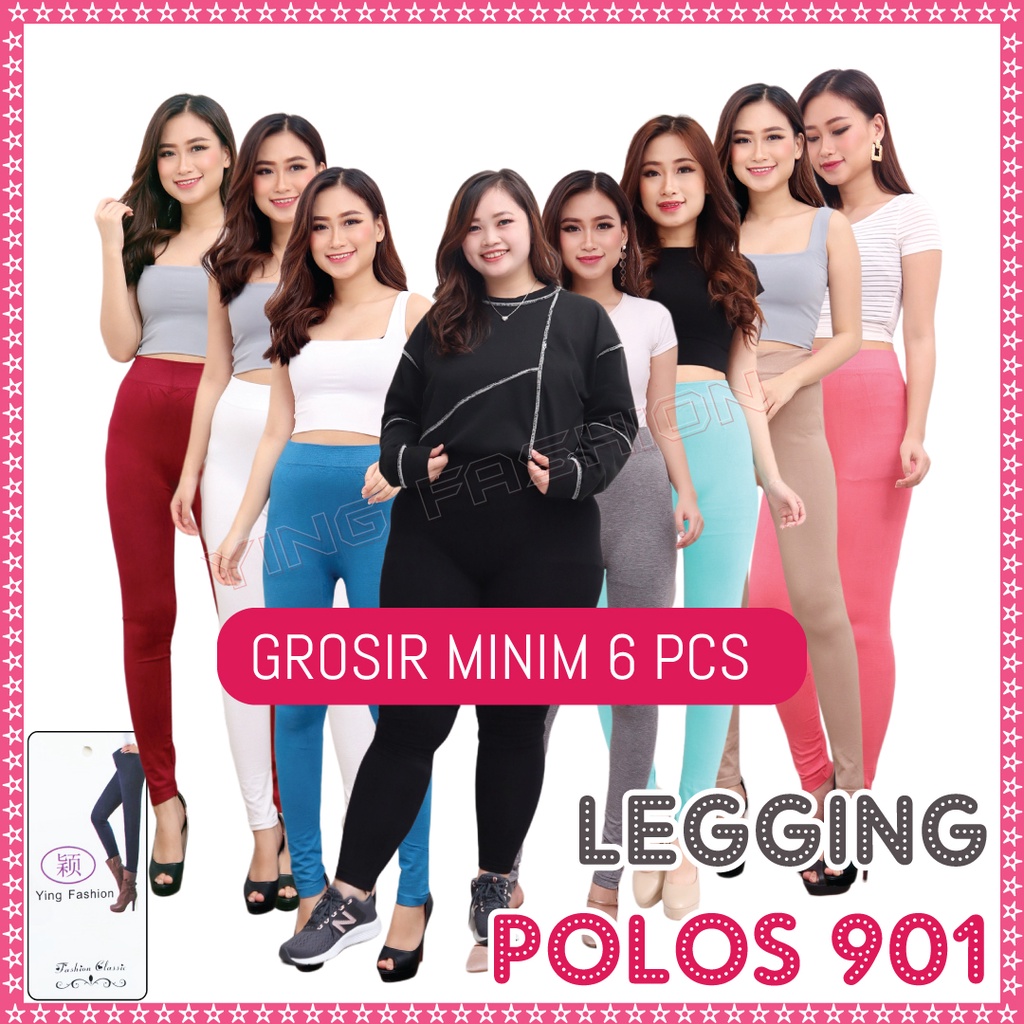 Jual AGAPE - [Grosir Minim 6 pcs ] Leg 901 Panjang / Legging polos ...