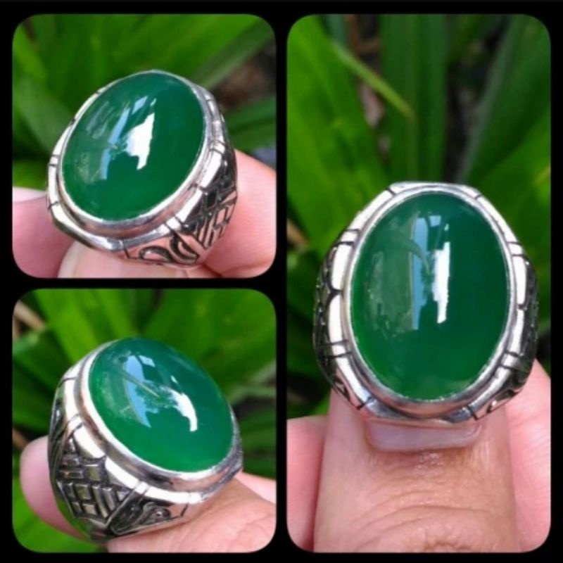 Jual Batu ijo cincau Garut top kristal +ring | Shopee Indonesia