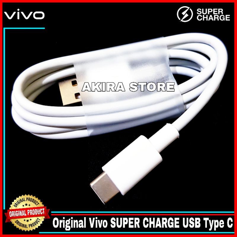 Jual Kabel Data Vivo Super Charge Ori USB C Original 100% Fast Charging ...