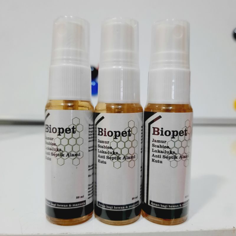 Jual Biopet obat jamur/scabies/luka/kutu hewan aman bagi hewan 30ml ...