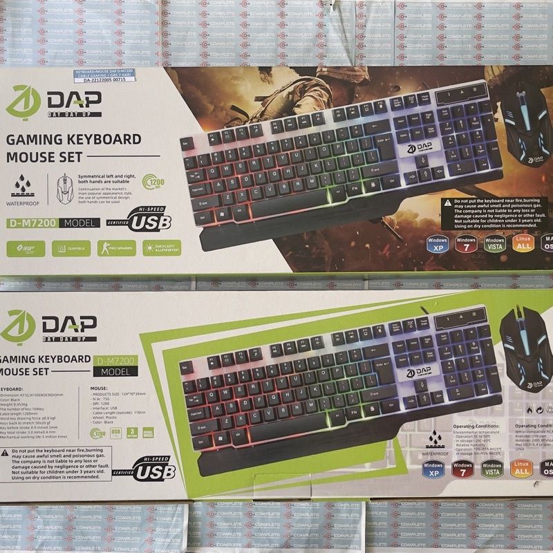 Jual KEYBOARD DAP WIRELESS GAMING SET WITH MOUSE SET LED BAR RGB ...