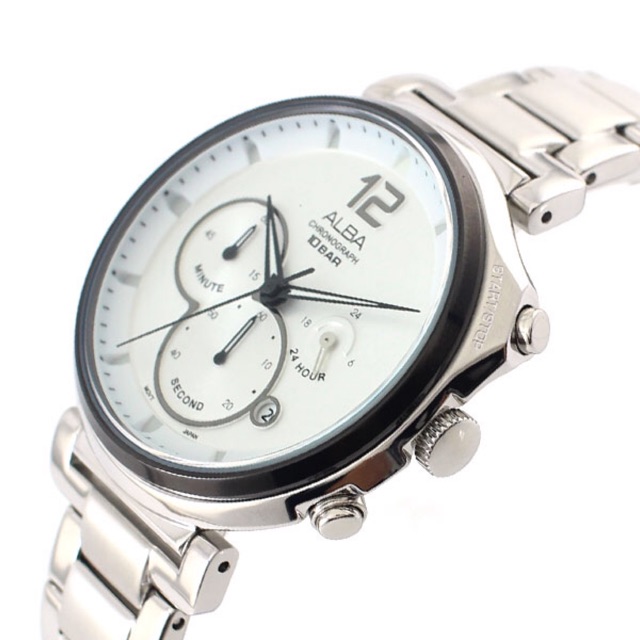 Jual ALBA SignA AT3E15 Flagship Chronograph Stopwatch ORIGINAL | Shopee ...