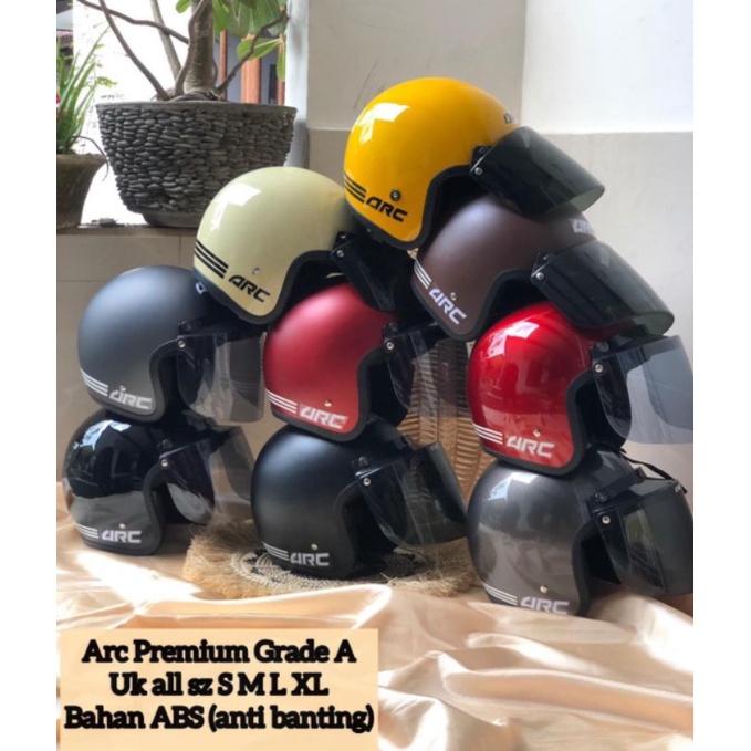 Jual HELM ARC KACA DATAR | Shopee Indonesia