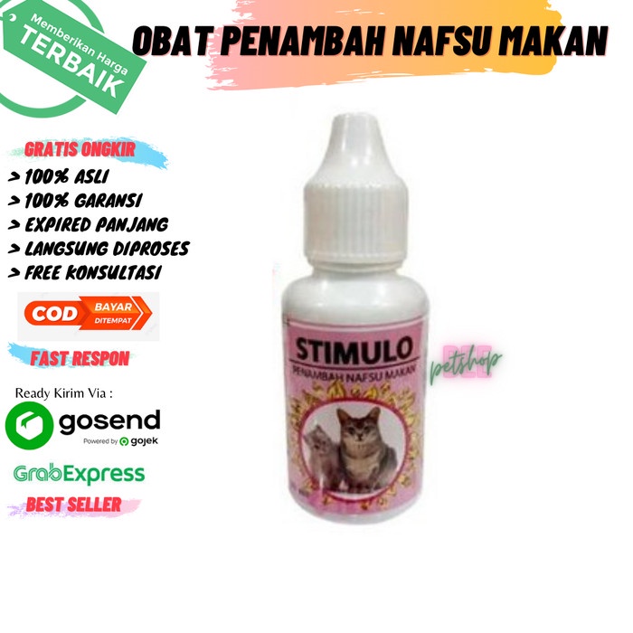 Jual Vitamin Stimulo Cat Penambah Nafsu Makan Kucing Anak Dewasa 30ml ...