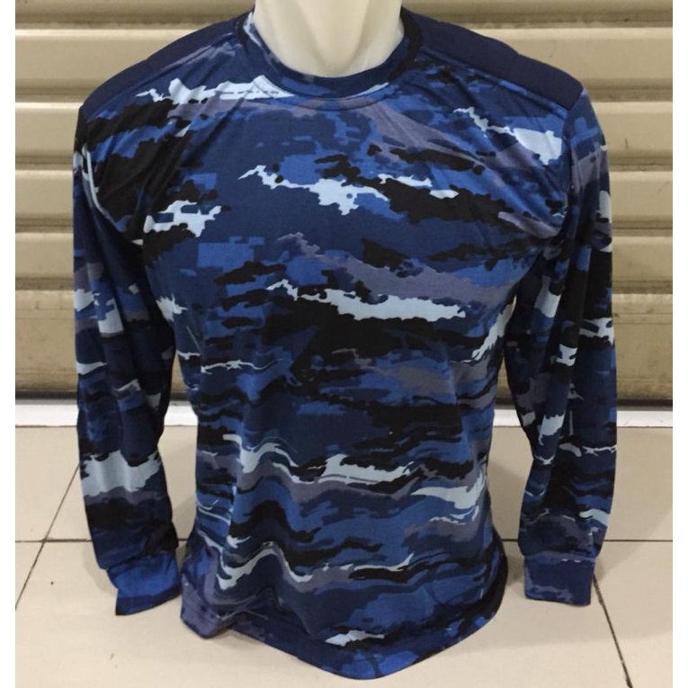 Jual kaos loreng TNI AU lengan panjang/kaos loreng bantalan TNI AU lengan panjang | Shopee Indonesia