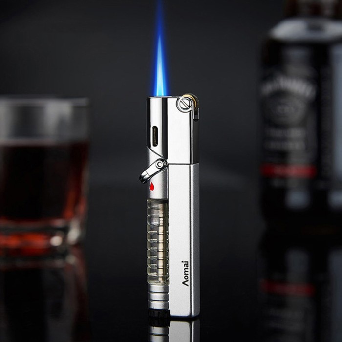 Jual Korek Api Gas Single Jet Aomai 7108 - Hitam | Shopee Indonesia