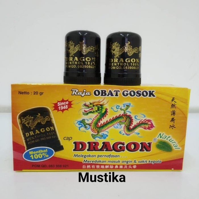 Jual 20g Obat Gosok Cap Dragon 100% Menthol - Untuk sakit kepala ...