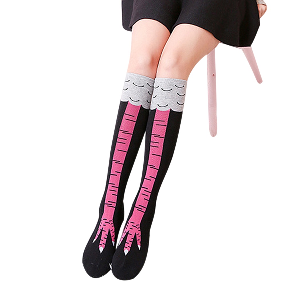 Jual High Quality Women Crazy Funny Chicken Leg Cluck Novelty Knee ...
