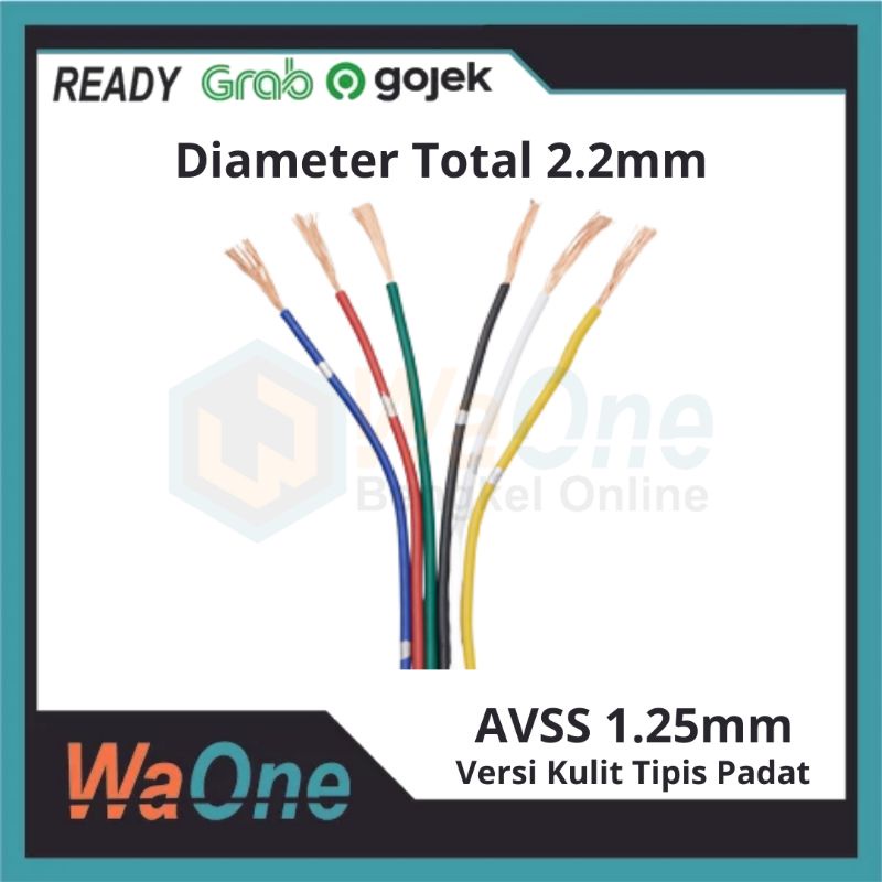 Jual Kabel Body Bintik AVSS 1.25 mm Versi Bagus Kulit Padat Eceran Meteran | Shopee Indonesia