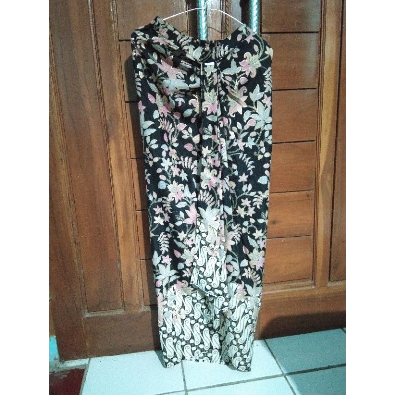 Jual ROK REMPEL MOTIF BATIK KARET PINGGANG SIAP PAKAI | Shopee Indonesia