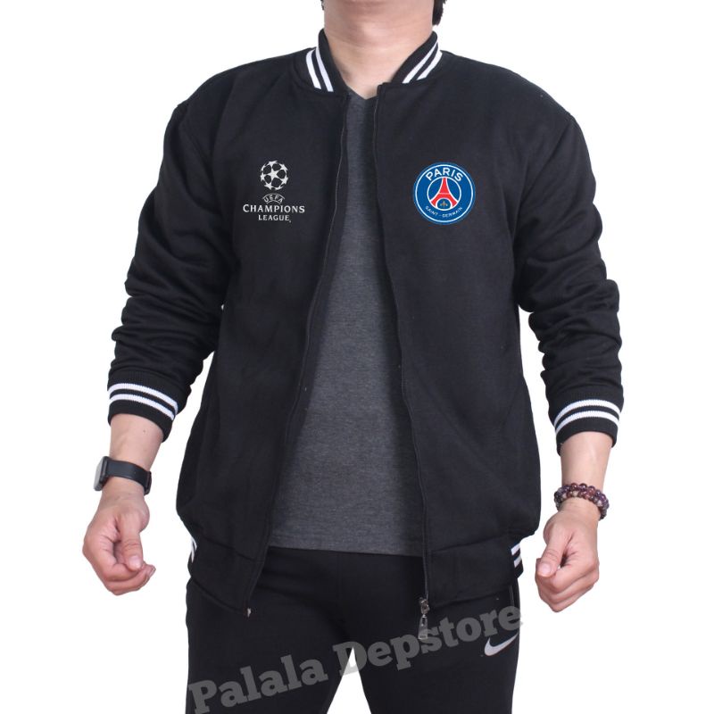 Jual Jaket Varsity PSG Premium-Jaket Bola Psg Champion Distro-Jaket ...