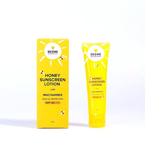Jual Beeme Honey Sunscreen Lotion with Niacinamide SPF 50+ | Shopee ...