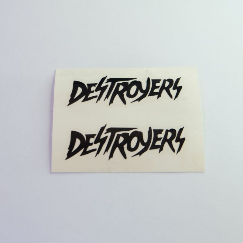 Jual Cutting Sticker Sepeda Troy Destroyers Teks Logo Vinyl Oracal ...